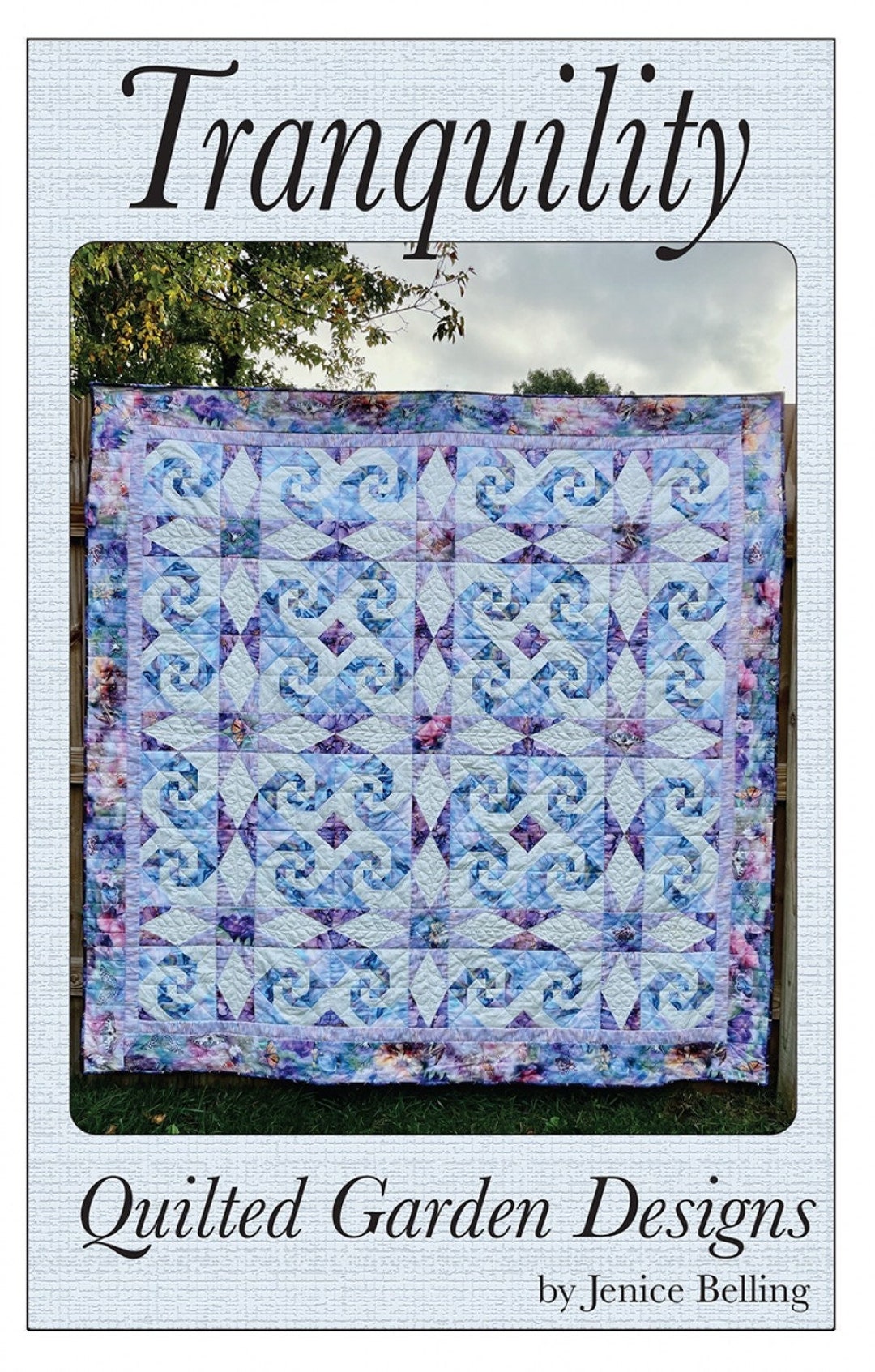 Tranquility Quilt Pattern, Quilted Garden Designs QGD194, Storm at Sea ...