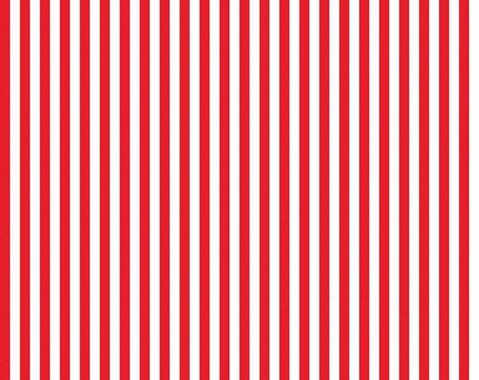 Red White Striped Fabric, Riley Blake C555-red, 1/4" Inch Striped Quilt ...