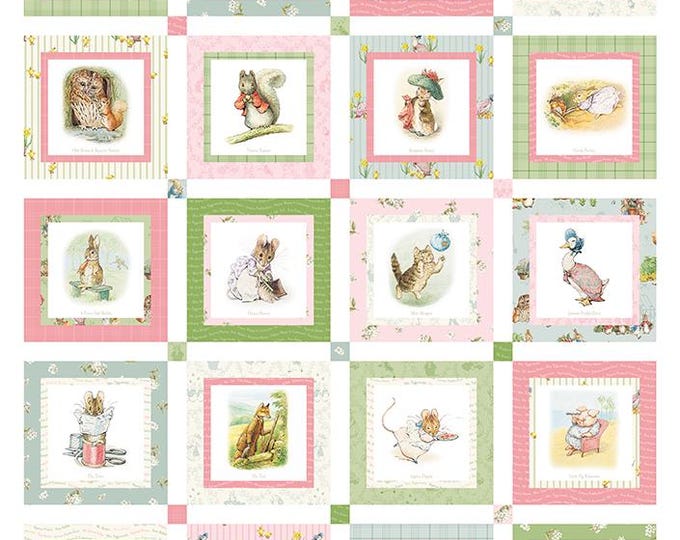 Peter Rabbit and Friends - Characters 36" Fabric Panel, Riley Blake ...