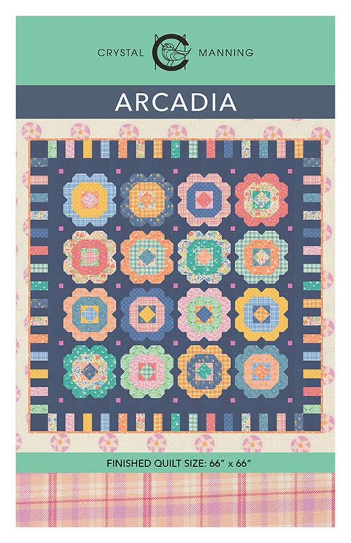 Arcadia Quilt Pattern, Crystal Manning CMA900, Fat Quarter FQ Friendly ...
