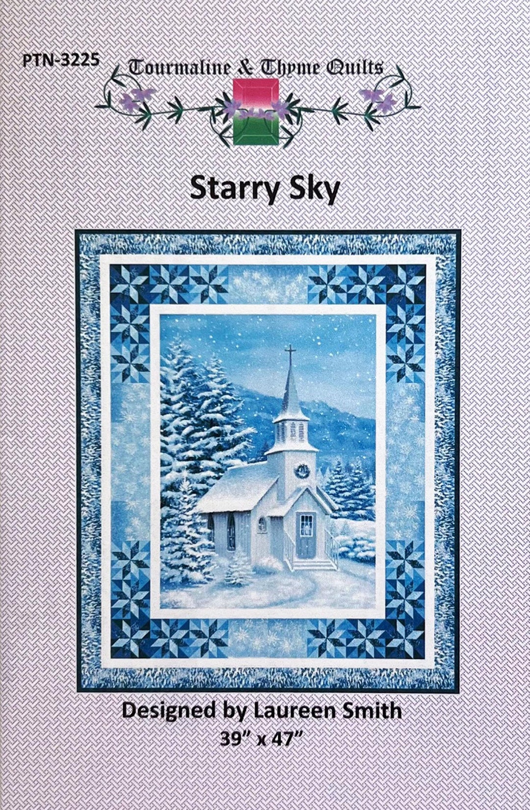 Starry Sky 24" Panel Frame Quilt Pattern, Tourmaline and Thyme PTN3225 ...