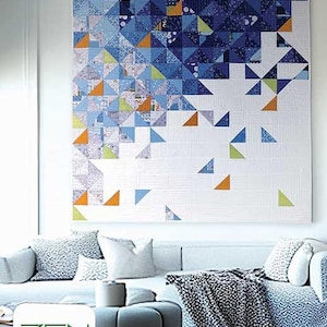 Throwing Quilt Pattern, Zen Chic ZCTRQP, Charm Pack Friendly Modern ...