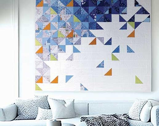 Throwing Quilt Pattern, Zen Chic ZCTRQP, Charm Pack Friendly Modern ...
