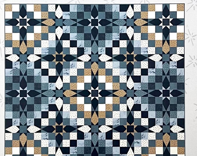 Polestar Quilt Pattern, Janet Clare JC255, Yardage Friendly Starburst ...