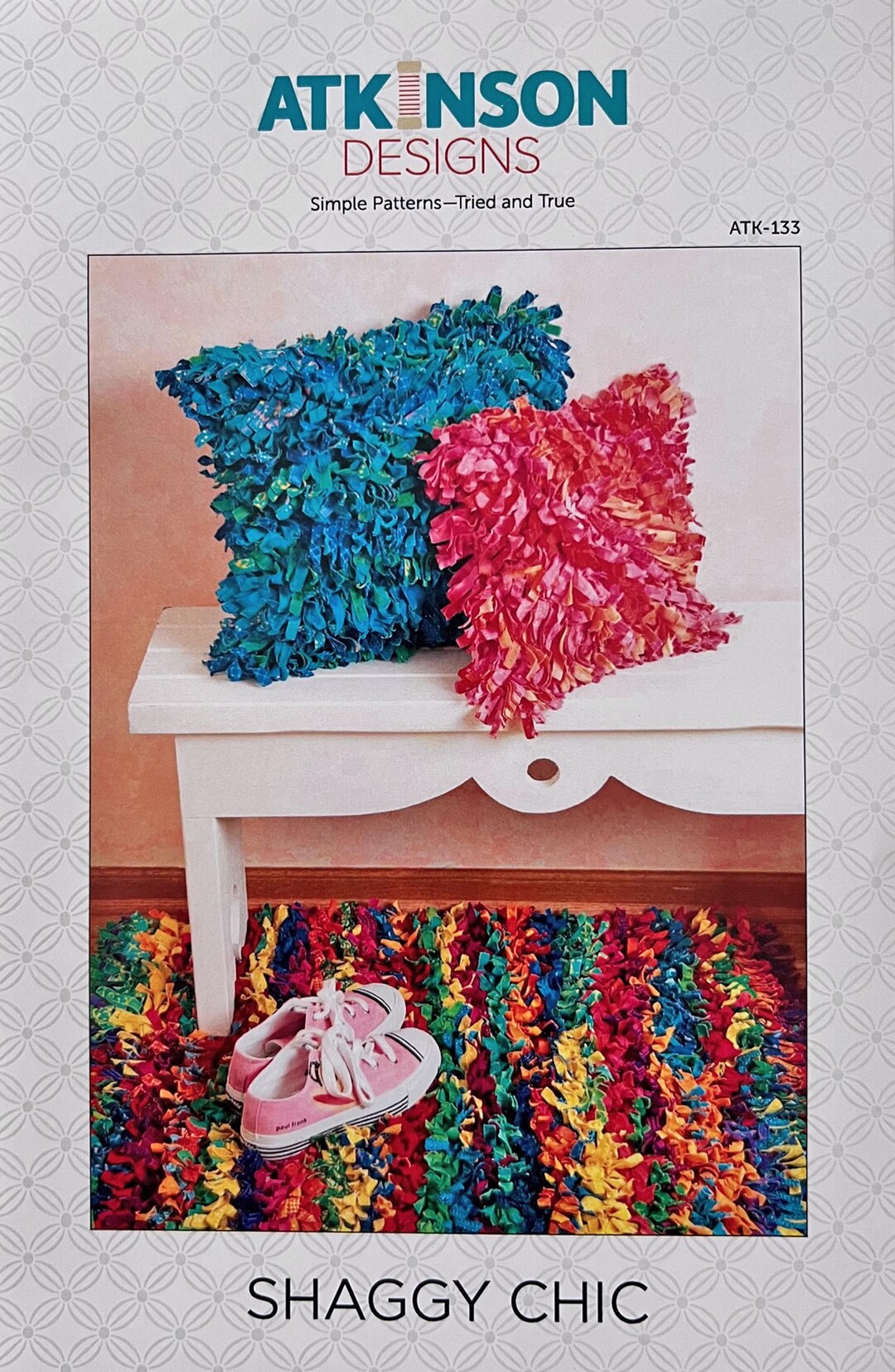 LAST CALL Shaggy Chic Pillow Cover and Rug Pattern, Atkinson Designs ...