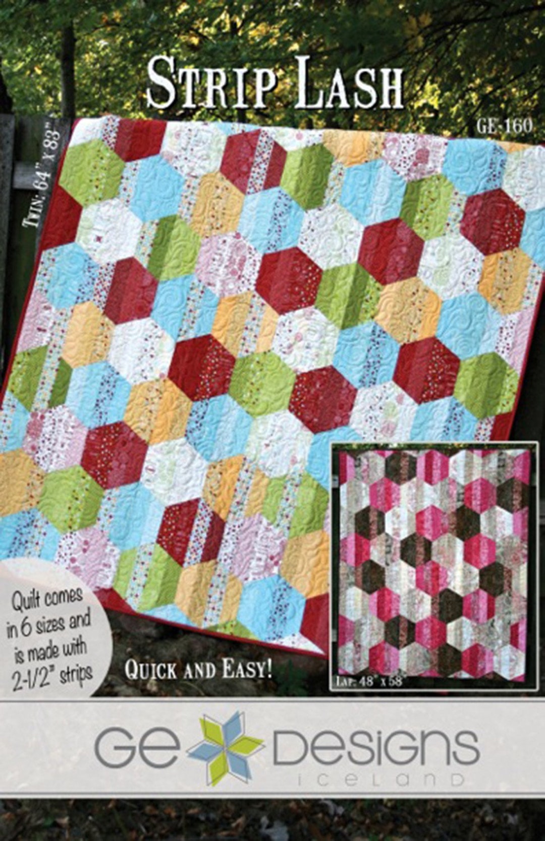 LAST CALL Strip Lash Quilt Pattern, GE Designs GE160, Jelly Roll Strip ...