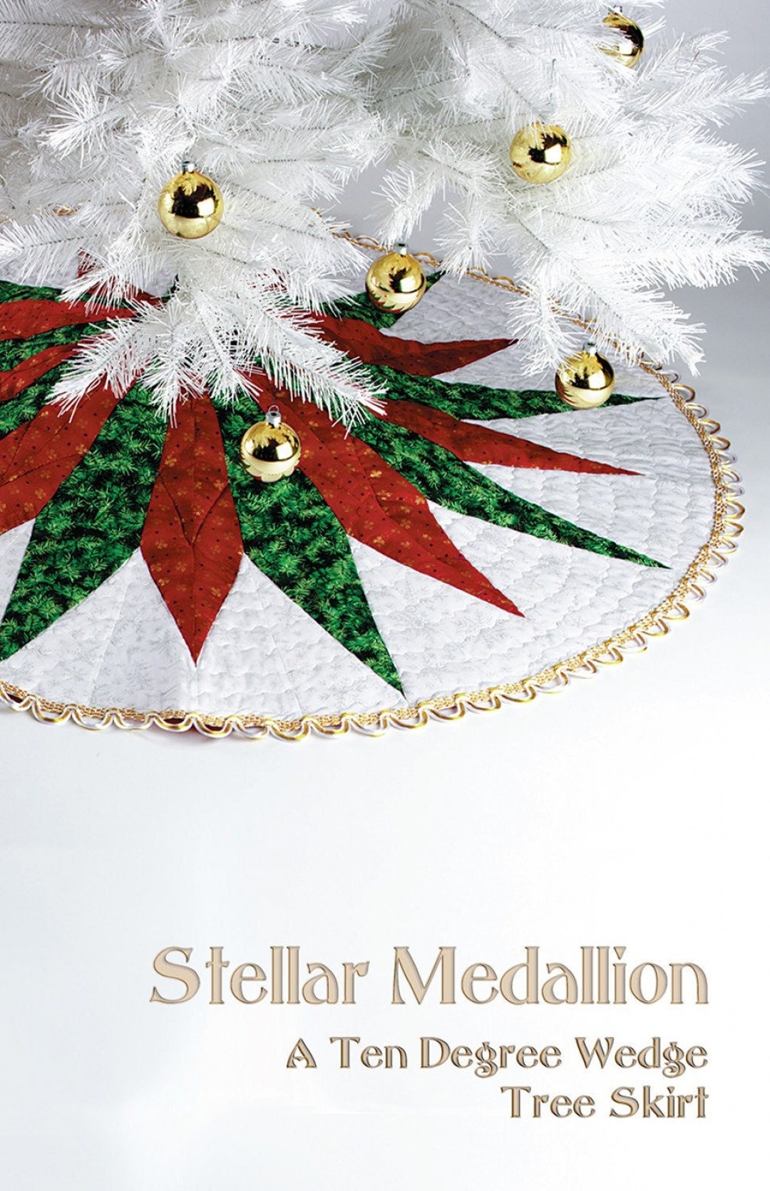 Stellar Medallion Tree Skirt Quilt Pattern, PFA-SMTDWTS, 10 Degree ...