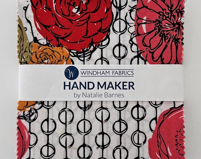 DESTASH Hand Maker 5" Charm Squares, Windham Fabrics by Natalie Barnes ...
