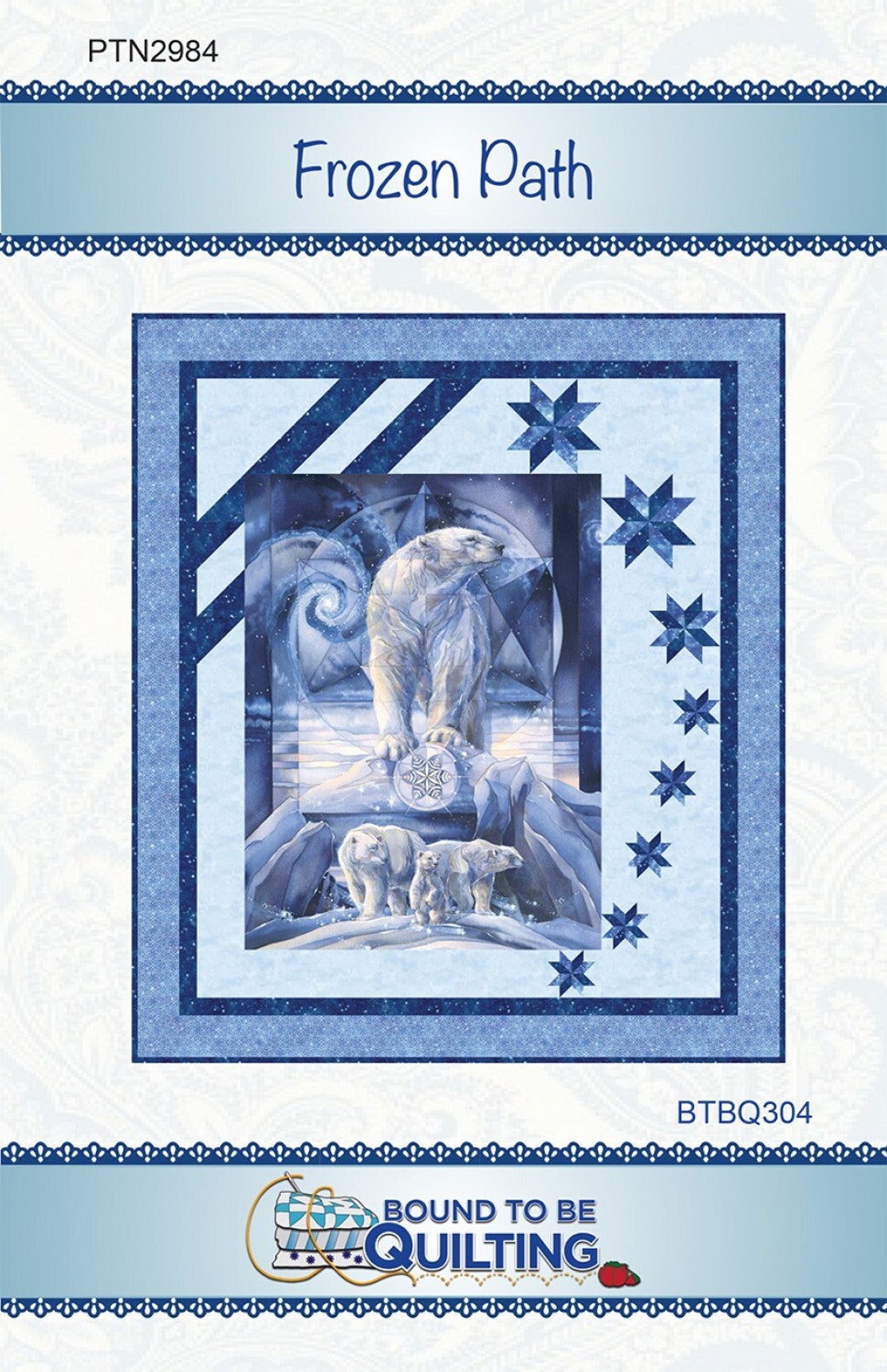 Frozen Path Quilt Pattern, BTBQ304, Vertical Fabric Panel Friendly ...