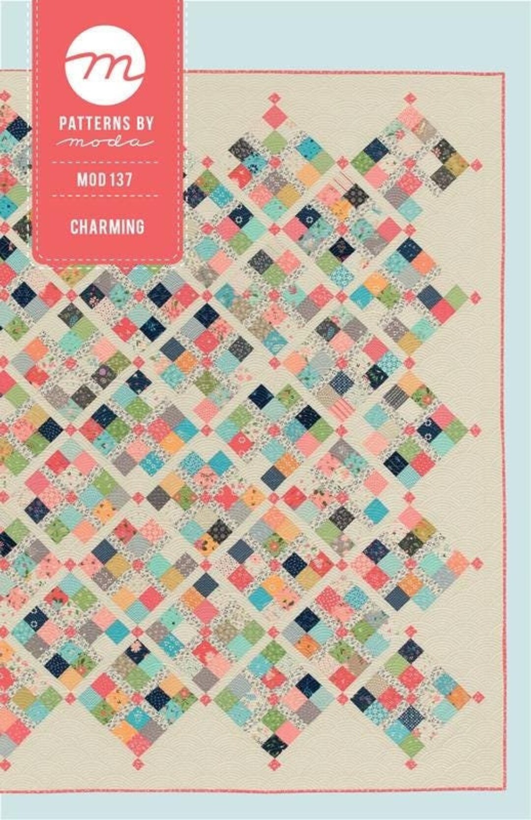 Charming Quilt Pattern, Moda MOD137, Layer Cake Charm Square Friendly ...