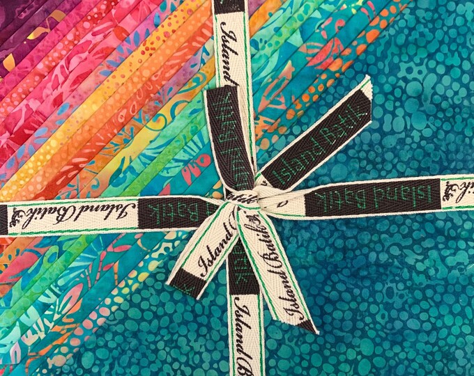 Flutter Fly Stack, Island Batik, 10" Precut Teal Pink Yellow Purple ...