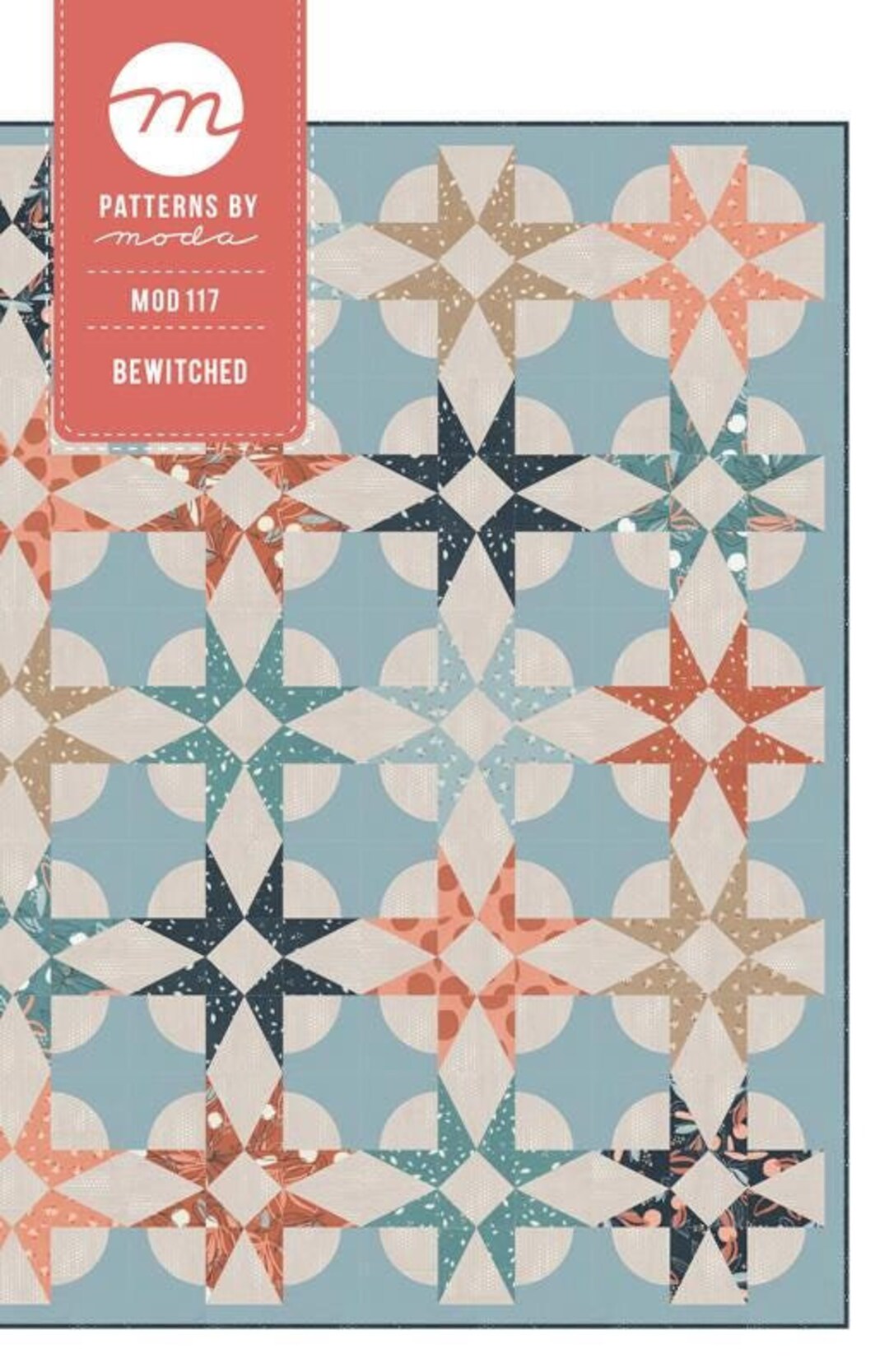 Bewitched Quilt Pattern, Moda MOD117, Fat Quarter FQ Friendly Star ...