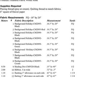 Christmas Rose Tree Skirt Quilt Pattern, Castilleja Cotton CJC46394 ...
