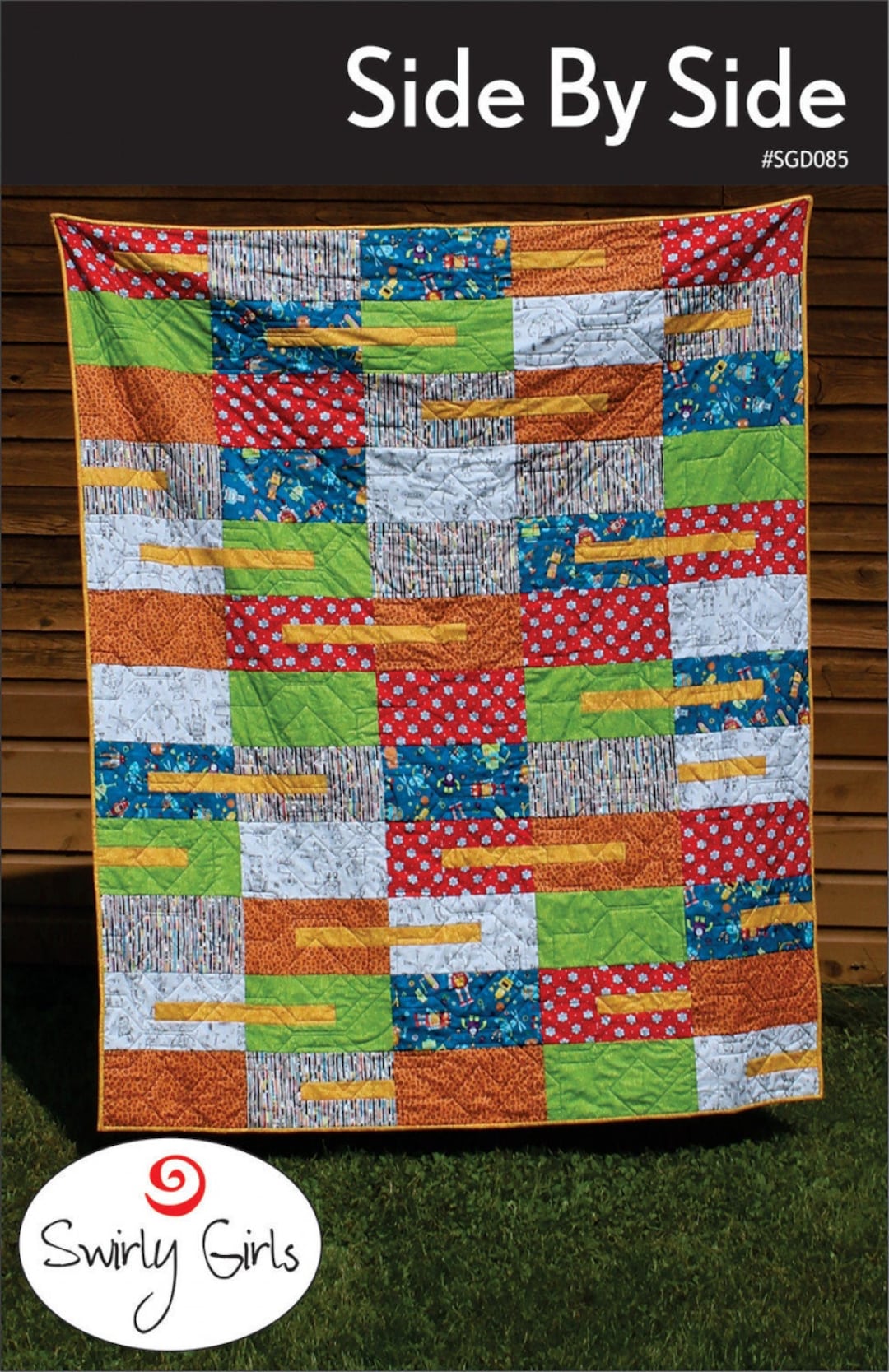 Side by Side Quilt Pattern, SGD085, Fat Quarter Friendly, Modern Easy ...