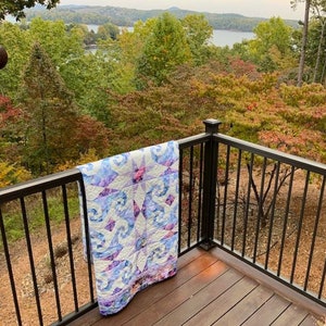 Tranquility Quilt Pattern, Quilted Garden Designs QGD194, Storm at Sea ...