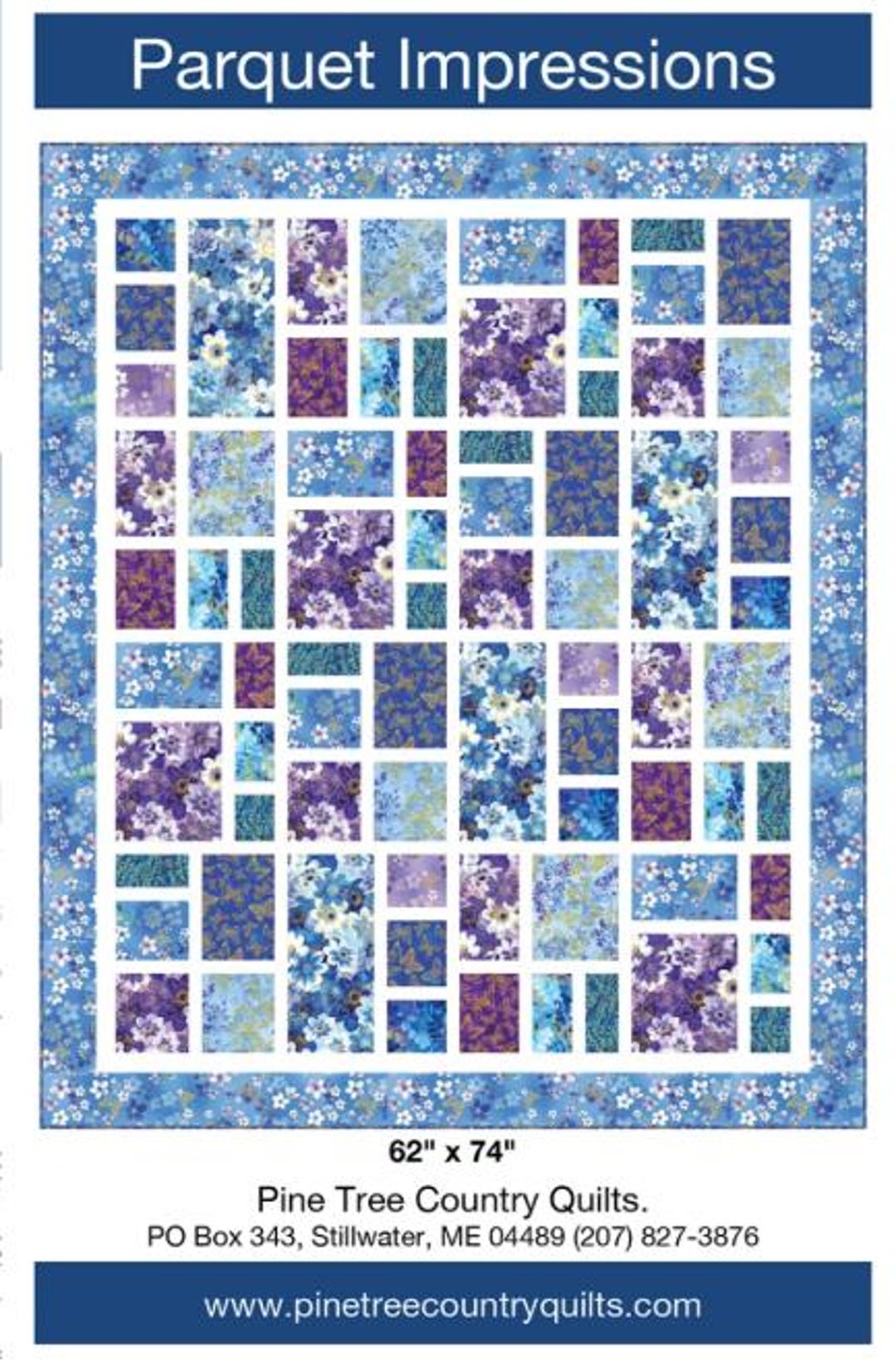 Parquet Impressions Quilt Pattern, Pine Tree Country Quilts PT2181 ...
