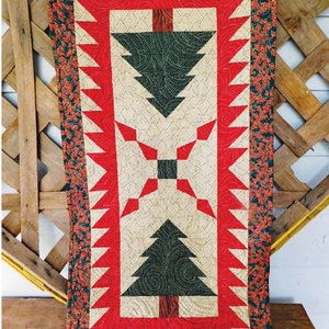 MAKE OFFER Evergreen Table Runner Pattern, Cut Loose Press CLPDHE036 ...