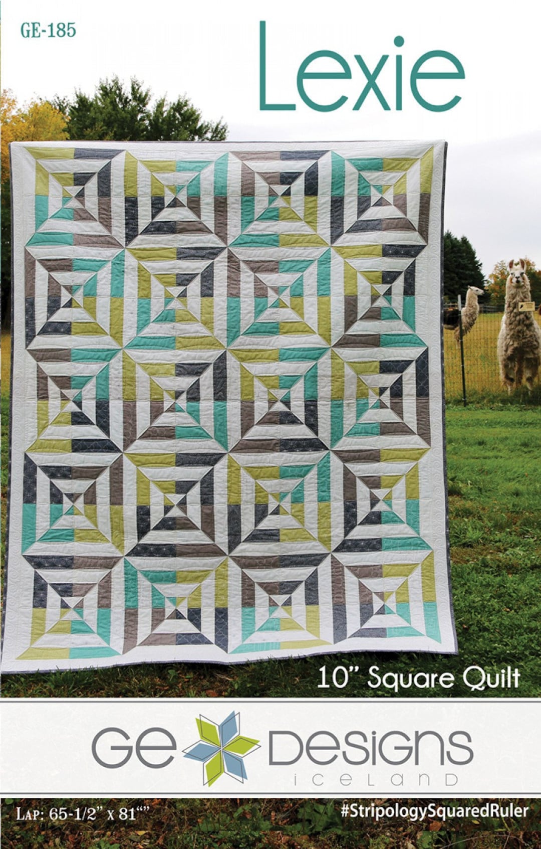 Lexie Quilt Pattern, GE Designs GE185, Layer Cake Friendly Crib Lap ...