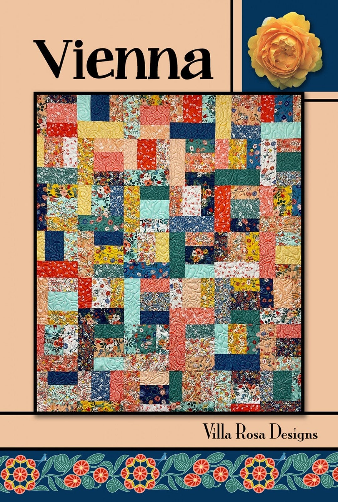 Vienna Quilt Pattern, Villa Rosa Designs VRDRC233, Layer Cake Friendly ...