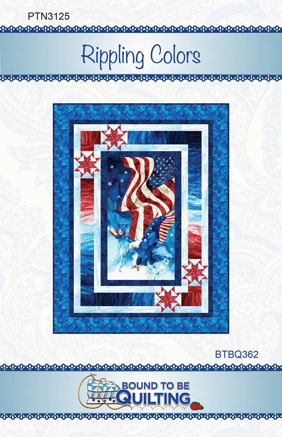 Rippling Colors Panel Frame Quilt Pattern, Bound to Be Quilting BTBQ362 ...