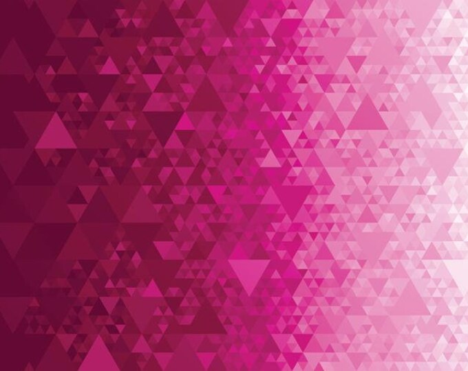 REMNANT 1 Yard 17" of Gradients Kaleidoscope Dig Pink Ombre Fabric ...