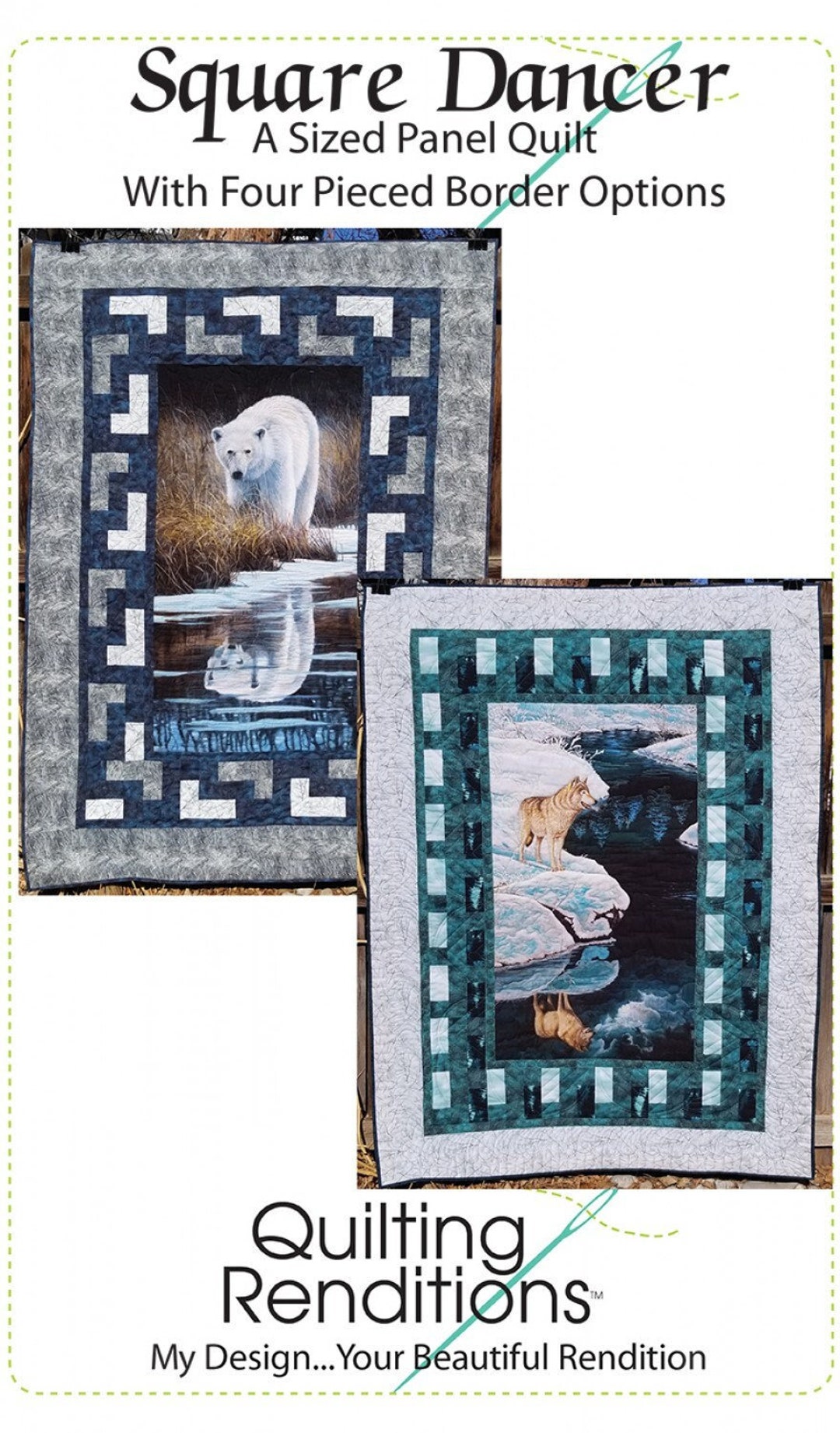 Square Dancer Panel Frame Quilt Pattern, Quilting Renditions QR1228 ...