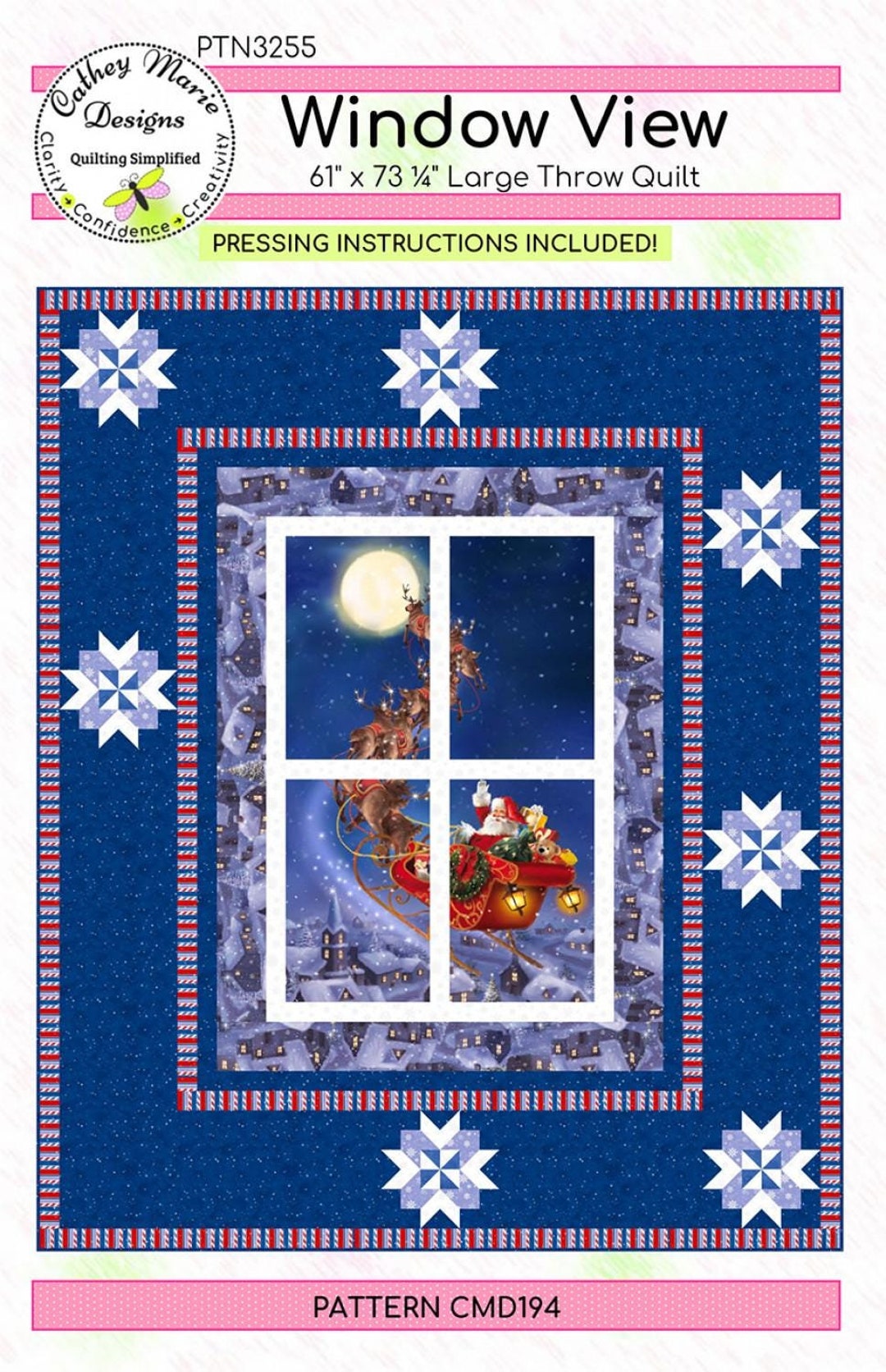 Window View Panel Frame Quilt Pattern, Cathey Marie Designs CMD194 ...