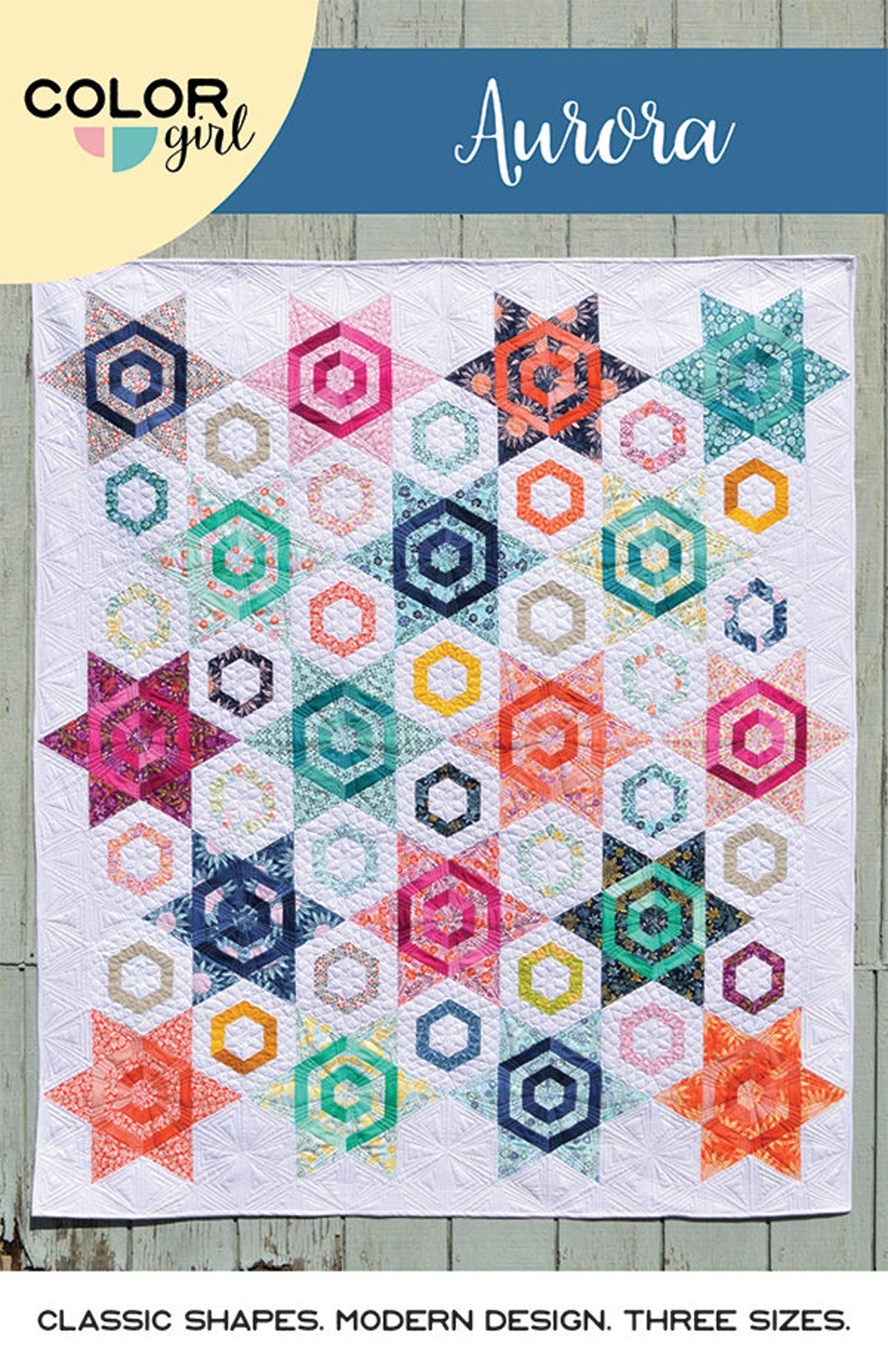 Aurora Quilt Pattern CG1703 FQ Fat Quarter Yardage Friendly - Etsy