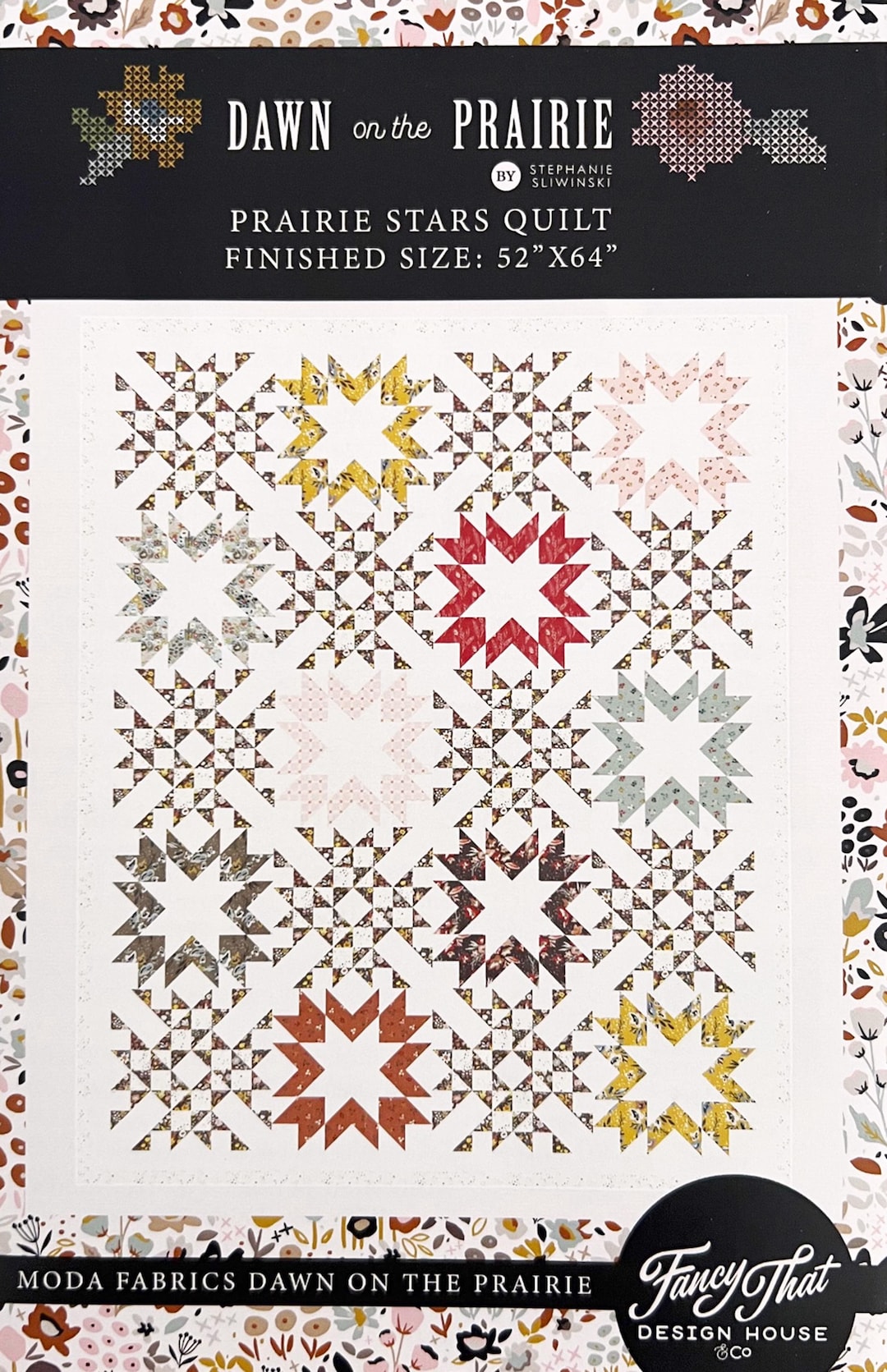 Prairie Stars Quilt Pattern, Fancy That Design FTD219, Yardage Friendly ...