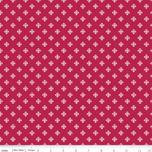 Heirloom Red Rolie Polie, Riley Blake RP-14340-40, 2.5 Precut Red Cream ...