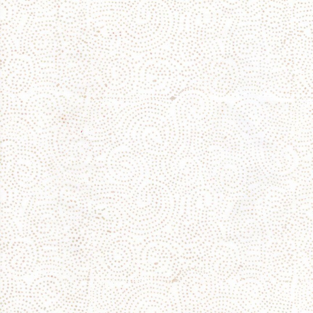 Tonga USA Batik - Cosmic Sky Tan Dot Swirls on off White Batik Fabric ...