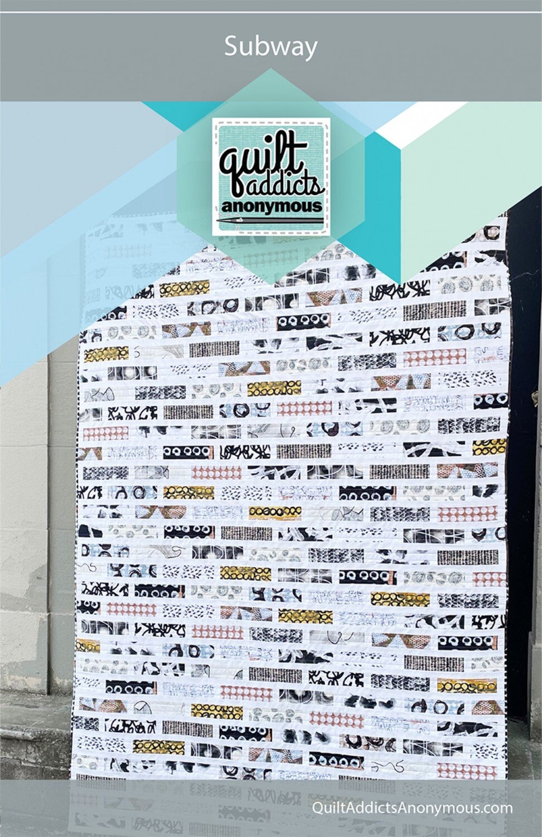 Subway Quilt Pattern, Quilt Addicts Anonymous QAA675, Fat Quarter ...