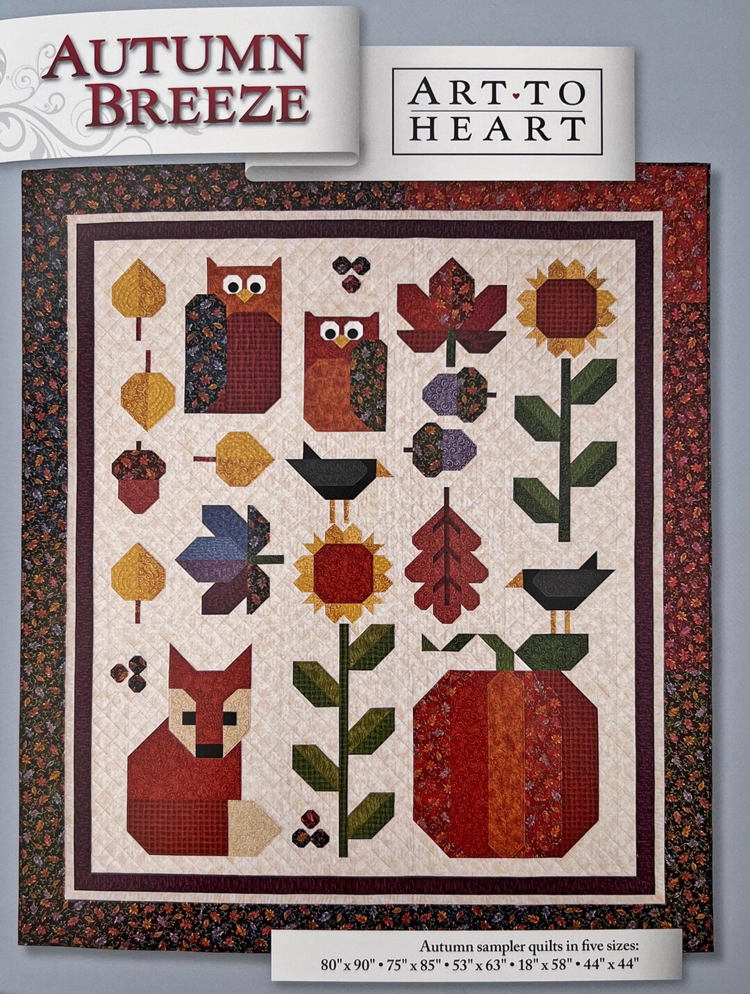 Autumn Breeze Quilt Pattern Projects Book, Art to Heart ATH556B, Fall ...