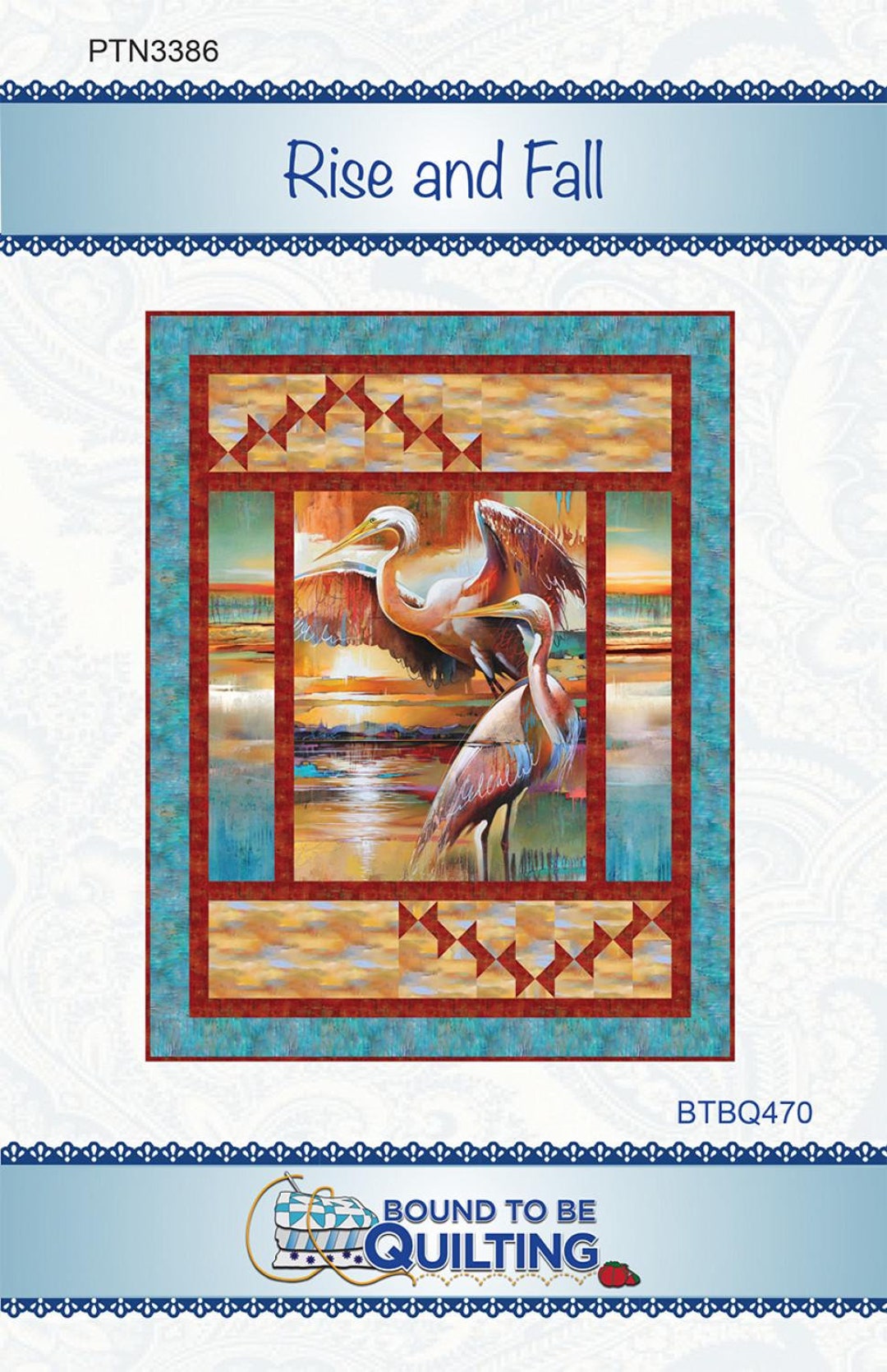 Rise and Fall Panel Frame Quilt Pattern, Bound to Be Quilting BTBQ470 ...