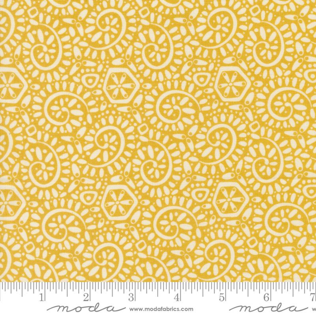 LAST CALL Tango - Canto Sunshine Yellow Blender Fabric, Moda 27337 17 ...