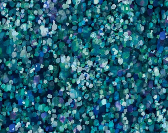 108" Layered Sea Glass - Blue Green Teal Wide Quilt Back Fabric, P & B ...
