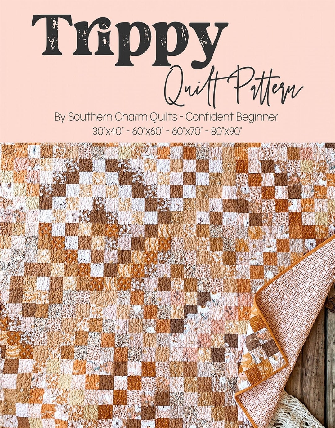Trippy Quilt Pattern, Southern Charm Quilts SCQ123, Jelly Roll Strip ...