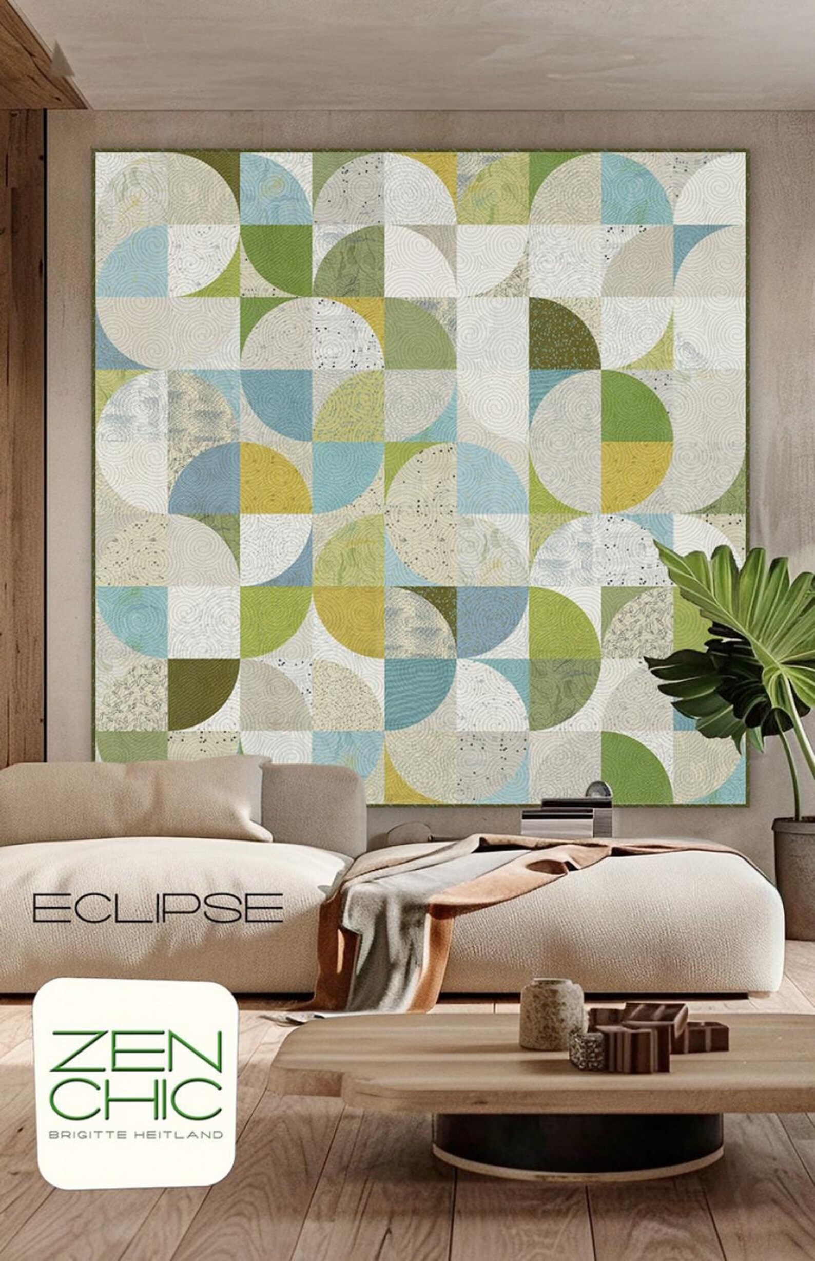 Eclipse Quilt Pattern, Zen Chic ZC ECQP, Layer Cake 10 Square Friendly ...