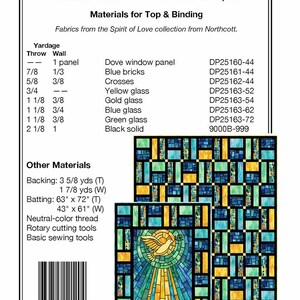 Peaceful Window Panel Frame Quilt Pattern, Pine Tree Country Quilts PTN3055, 24 Fabric Panel ...