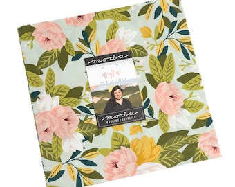 Autumn Elegance Layer Cake Moda Precut 10 Inch Fabric Squares Metallic ...