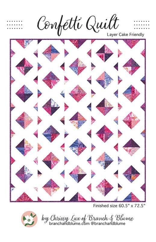 LAST CALL Confetti Quilt Pattern, Branch and Blume BNB2326, Layer Cake ...