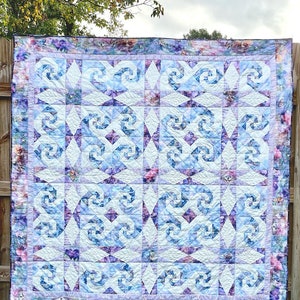 Tranquility Quilt Pattern, Quilted Garden Designs QGD194, Storm at Sea ...