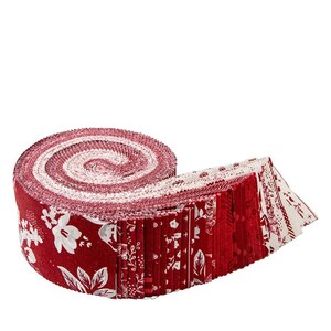Heirloom Red Rolie Polie, Riley Blake RP-14340-40, 2.5 Precut Red Cream ...