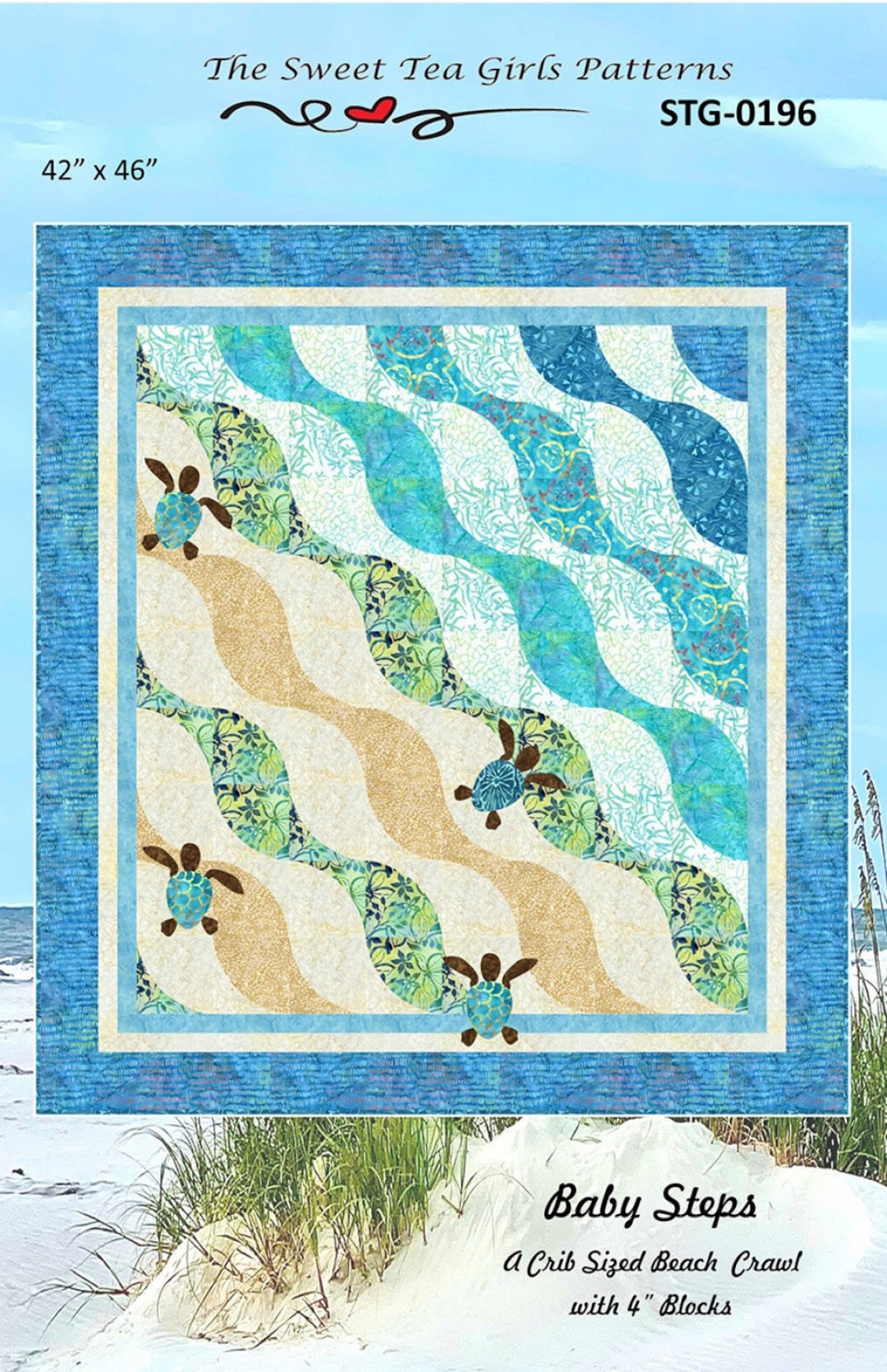 Baby Steps Beach Crawl Quilt Pattern, the Sweet Tea Girls STG0196 ...