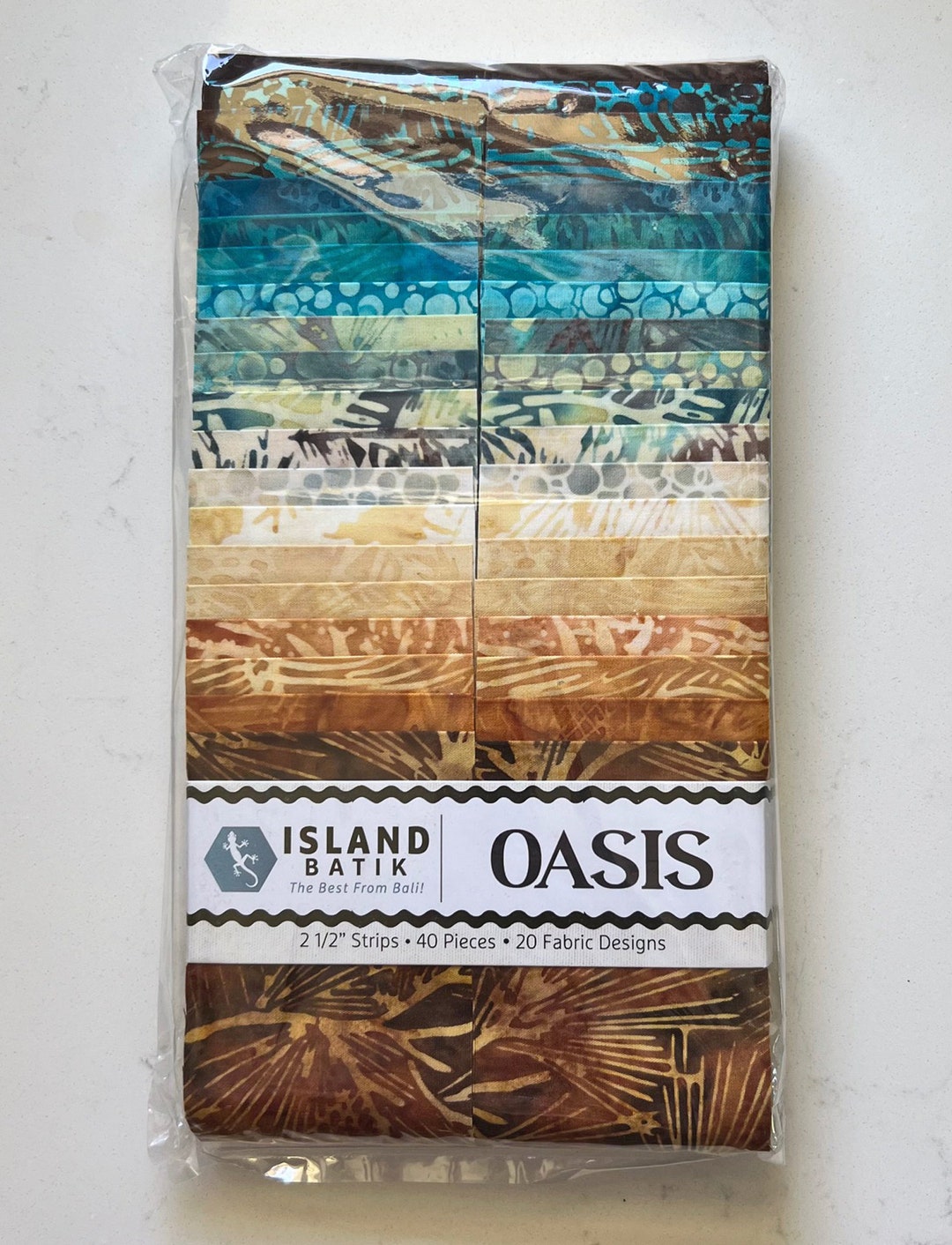Oasis Strip Pack, Island Batik, Batik Jelly Roll, 2.5" Precut Fabric ...