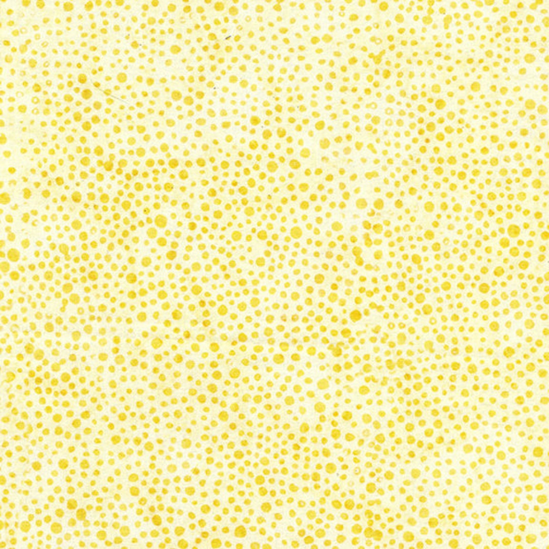 Pastel Yellow Polka Dot Batik Fabric, 112336203, Island Batik Buds and ...