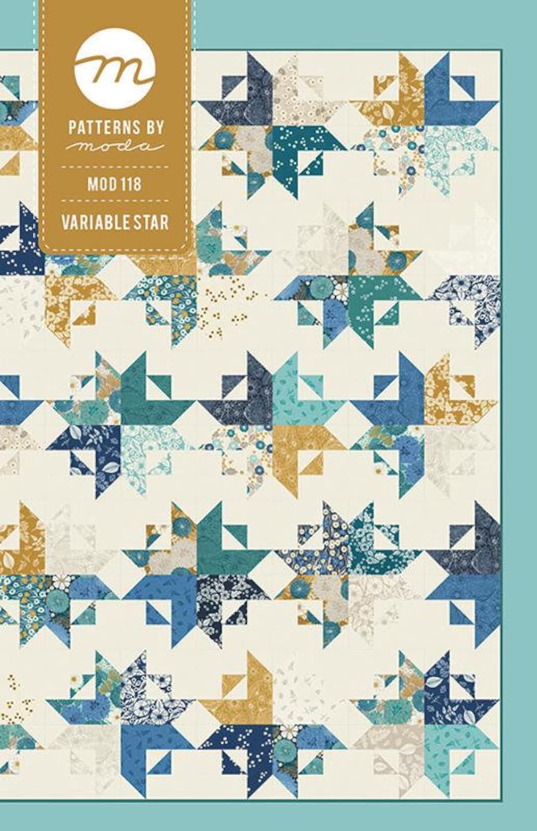 Variable Star Quilt Pattern, Moda MOD118, Layer Cake 10" Square ...