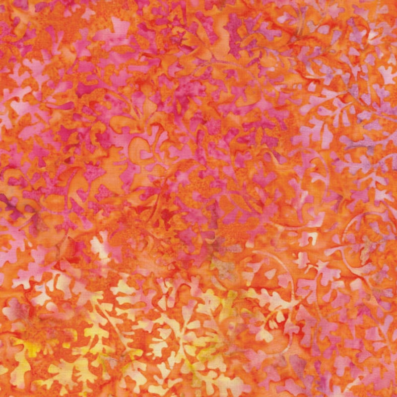 Orange Pink Fabric - Etsy