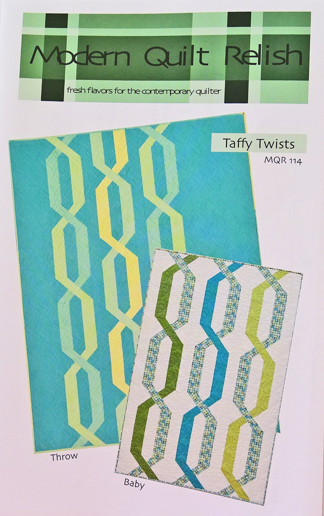 LAST CALL Taffy Twists Quilt Pattern, MQR114, Modern Contemporary Twist ...