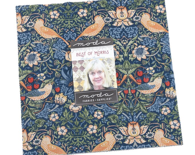 Best of Morris 2021 Layer Cake Fabric, Moda 8360LC, 10 Inch Precut ...